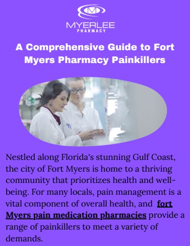 Get The Fort Myers Pain Medication Pharmacies Services - Myerlee ...