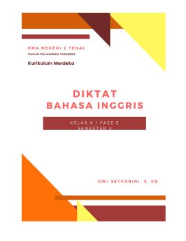 Diktat Bahasa Inggris Kelas X - dwisetyorini1214 Flip PDF | AnyFlip