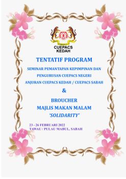 BUKU TENTATIF PROGRAM DAN BROUCHER MMM SABAH - cuepacskedah Flip PDF ...