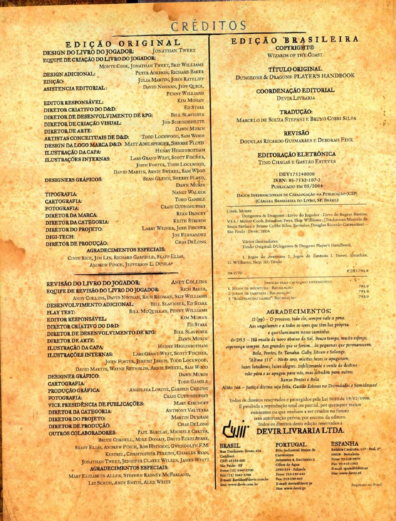 D&D 3E - Livro do Jogador 3.5
