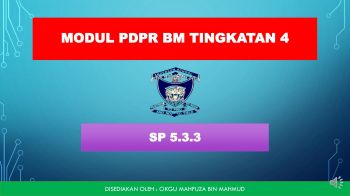 Modul PdPr 4.0 BM Ting 4 SP 5.3.3 - mahfuza.mahmud | Membalik PDF Dalam talian | AnyFlip