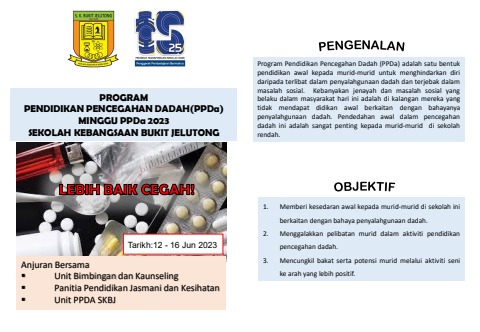 MINGGU PROGRAM PENDIDIKAN PENCEGAHAN DADAH - Cicher Honey Flip PDF | AnyFlip