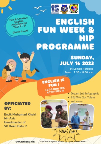 English Fun Week and HIP Programme - g-68000492 Flip PDF | AnyFlip