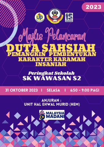 Majlis Pelancaran Duta Sahsiah Pemangkin Pembentukan Karakter Karamah Insania 2023 - skwpss2021 ...