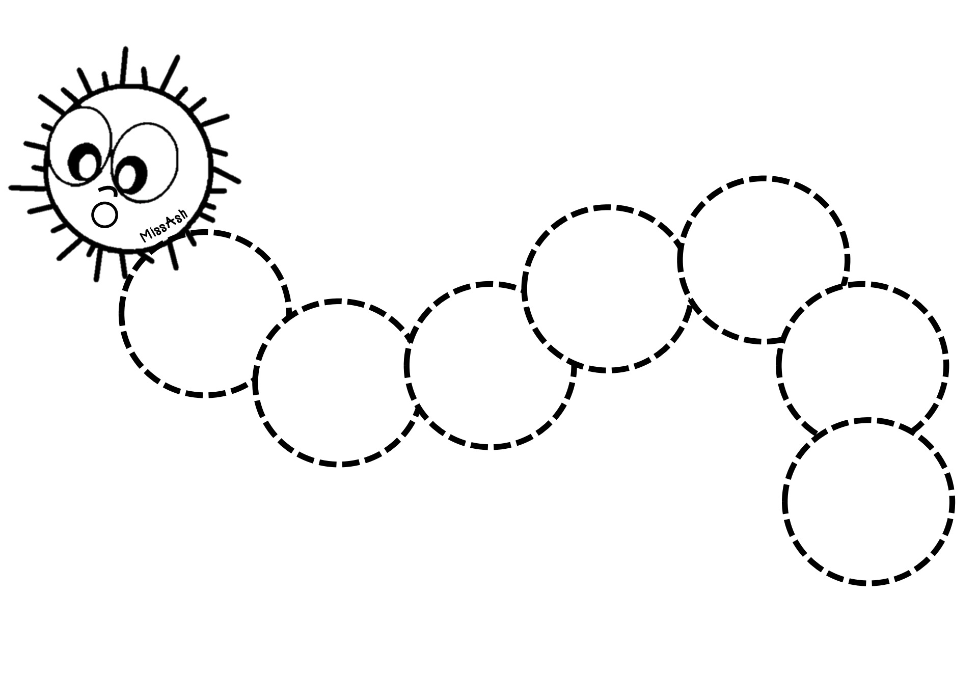 Printable Caterpillar Template
