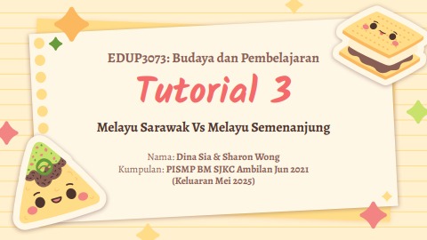 EDUP3073 TUTORIAL 3 (KUMPULAN DINA & SHARON) - Sharon Wong Flip PDF | AnyFlip