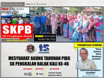 BUKU PROGRAM MESYUARAT AGUNG PIBG 2021 - PUSAT SUMBER SK PENGKALAN BALAK | Membalik PDF Dalam ...