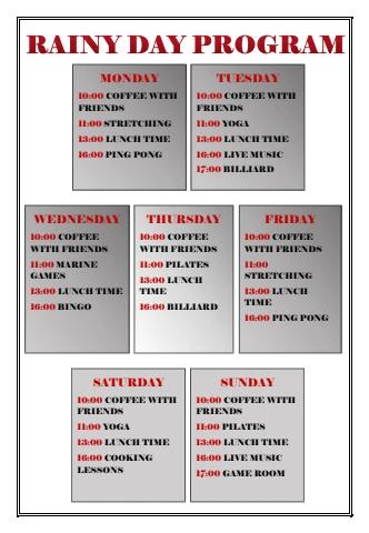 Rainy Day Program