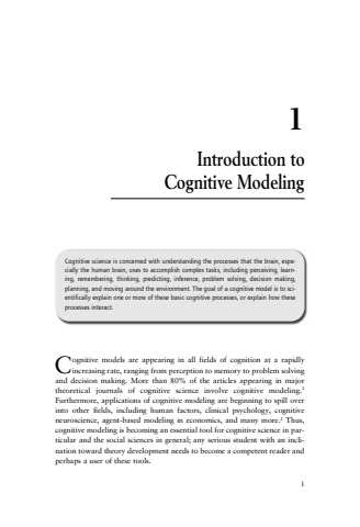 Introduction to Cognitive Modeling - mahamzahraji75 Flip PDF | AnyFlip