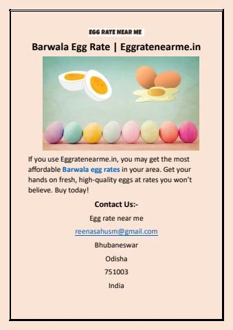 Barwala Egg Rate | Eggratenearme.in - Eggratenearme Flip PDF | AnyFlip