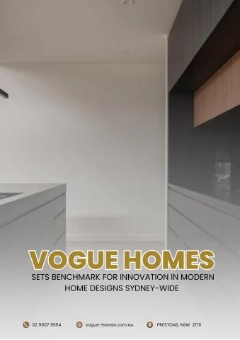 Vogue Homes Sets Benchmark for Innovation in Modern Home Designs Sydney ...