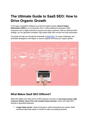 SaaS SEO: Proven Strategies to Boost Organic Growth & Conversions