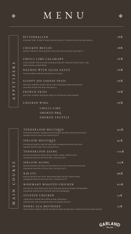GARLAND MENU