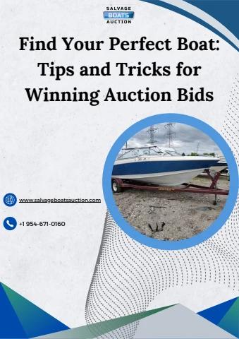 Find Your Perfect Boat Tips and Tricks for Winning Auction Bids - Salvage Boats Auction Flip PDF ...