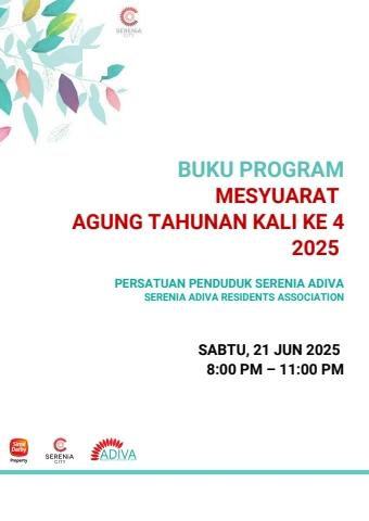 Buku Program AGM ADIVA 2025 - Mahmud Iskandar Flip PDF | AnyFlip