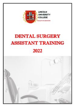 DENTAL SURGERY ASSISTANT TRAINING - aisyahabdullah0911 Flip PDF | AnyFlip