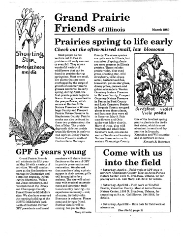 Grand Prairie Friends Notes