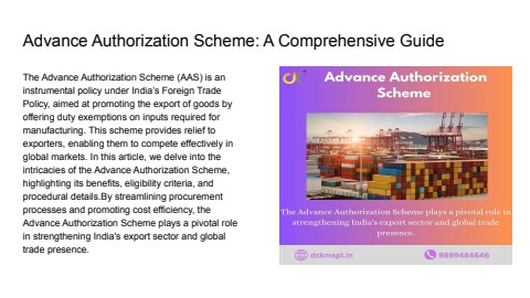 A Step-by-Step Process to Obtain Advance Authorization