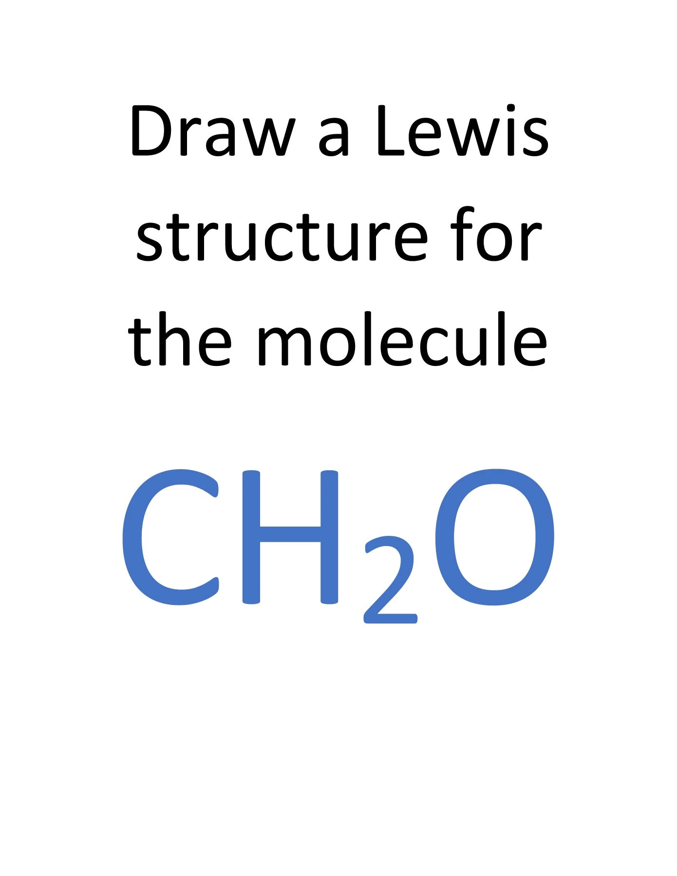 Electron Dot Structure Of Ch2o