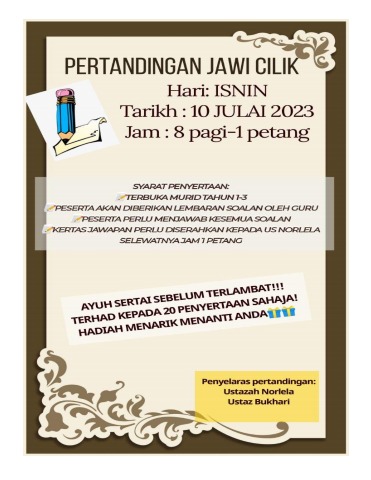 poster pertandingan - hanani0991 Flip PDF | AnyFlip