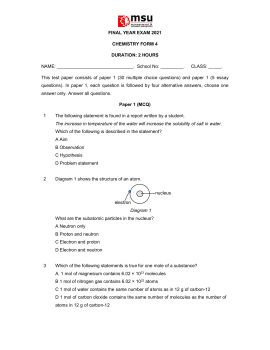 Form 4 Chemistry Year-end paper - jessica3321 Flip PDF | AnyFlip