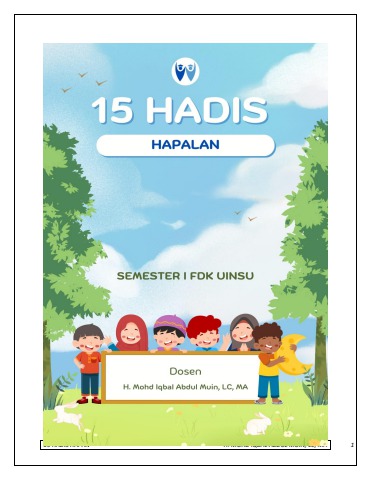 15 HAPALAN HADIS - Mohd Iqbal Abdul Muin Flip PDF | AnyFlip