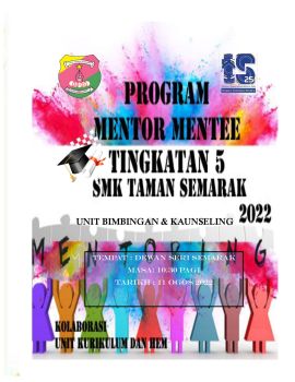 PROGRAM MENTOR MENTEE 2022 - g-30137929 Flip PDF | AnyFlip