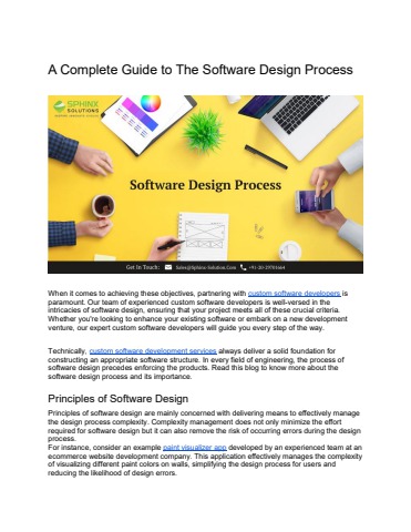 A Complete Guide to The Software Design Process (1) - Marie Christie ...