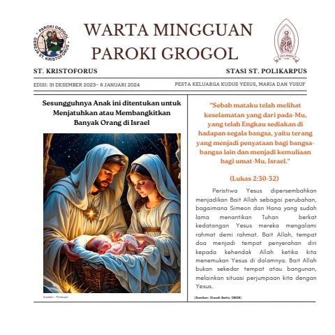 Warta Paroki 31 Des- 6 Jan - Sekretaris III Paroki Grogol Flip PDF ...