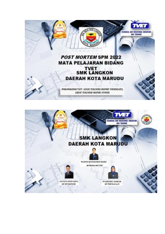 PELAPORAN POST MORTEM TVET SPM 2022 DAN IMPAK KAJIAN SMK LANGKON FORMAT SISC+ - KUTILY SYLVIA ...