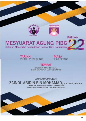 BUKU PROGRAM MESYUARAT AGUNG TAHUNAN PIBG - MOHD FIRDAUS BIN YAAKUB KPM-Guru Flip PDF | AnyFlip