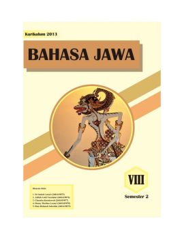 Materi Pembelajaran Bahasa Jawa kelas VIII semester 2 - adifahlatif6 ...