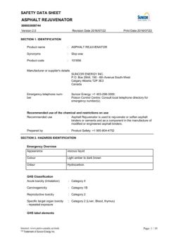 SAFETY DATA SHEET - Petro-Canada - Guset User Flip PDF | AnyFlip