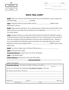 MOCK TRIAL SCRIPT - Leon County, Florida - Guset User Flip PDF | AnyFlip