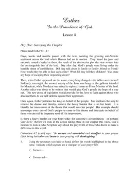 Lesson Eight: Esther Chapter 8 - Greg Laurie - Guset User Flip PDF ...