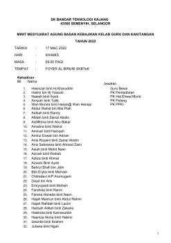 Minit Mesyuarat Agung BKGK 2022 - razainiazib Flip PDF | AnyFlip