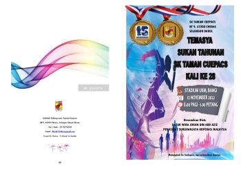 buku program Temasya Sukan Tahunan SKTC 2022 - MAZLINA BINTI RAHMAT Moe ...