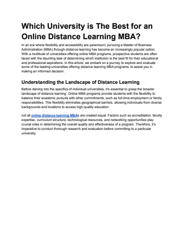 Elevate Your Career_ UGC-Approved Online MBA Programs - Distance ...