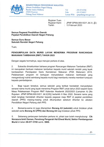 PENGUMPULAN DATA MURID LAYAK RMT (1) - hisyam.270507 Flip PDF | AnyFlip