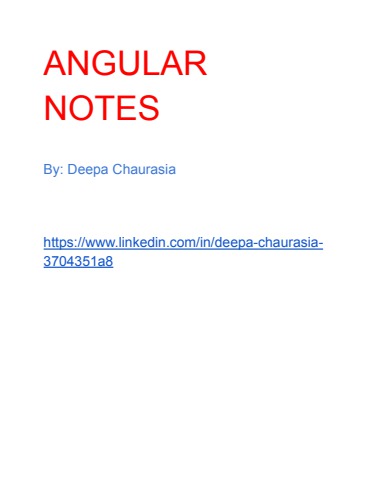 Angular Handwritten Notes - Meraj Alam Flip PDF | AnyFlip