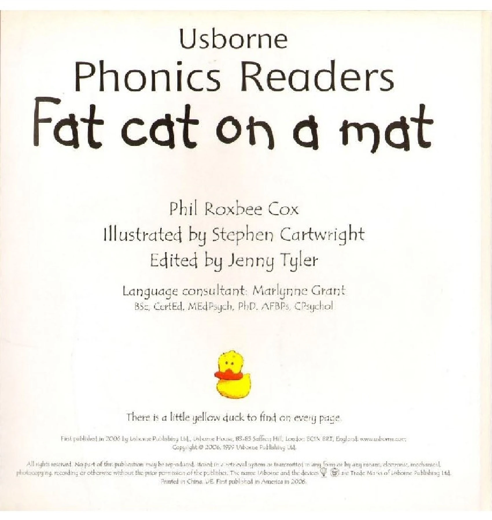 Fat cat on a mat