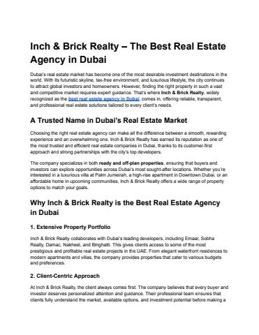 Inch & Brick Realty – The Best Real Estate Agency in Dubai_clone