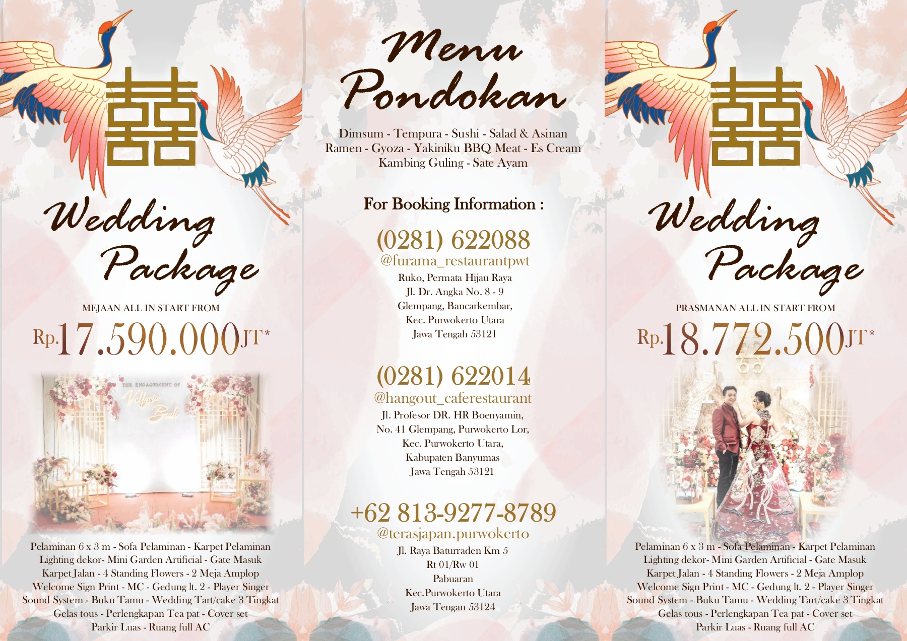 Contoh Brosur Paket Wedding