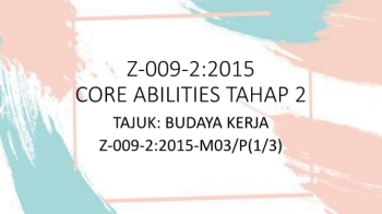Z-009-2:2015 CORE ABILITIES TAHAP 2 - norlisma81 | Membalik PDF Dalam talian | AnyFlip