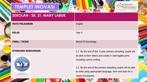 LESSON PLAN 5GS 2020