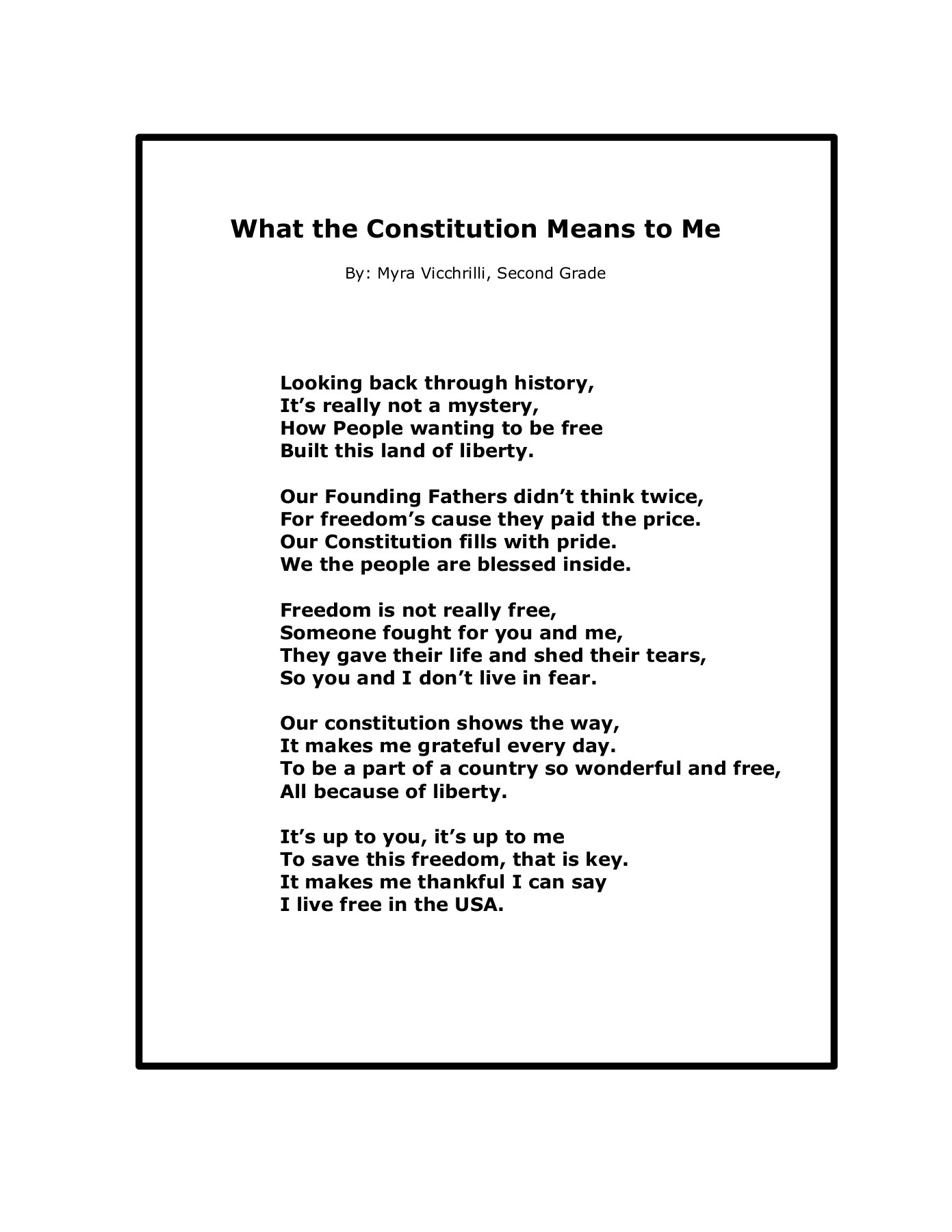 Constitution Day Poem In English | Sitedoct.org
