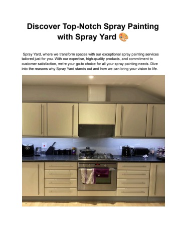 Discover Top-Notch Spray Painting with Spray Yard 🎨