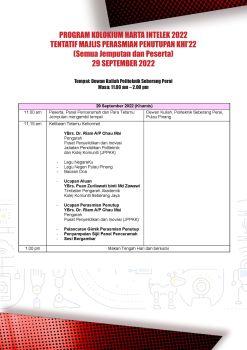 Tentatif Majlis Perasmian Penutup KHI 2022 - annuargold Flip PDF | AnyFlip
