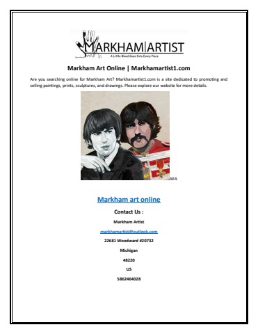 Markham Art Online | Markhamartist1.com - markhamartist437 Flip PDF ...