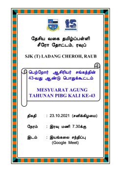BUKU PROGRAM AGM 2021